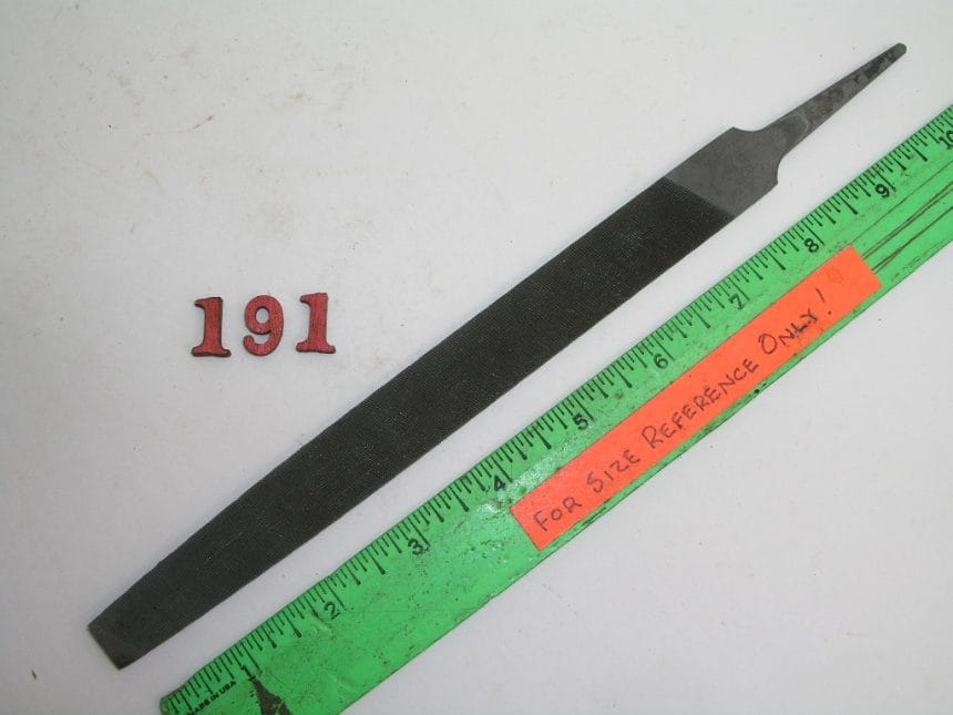 8" Flat Taper Mill File Bastard Nicholson Black Diamond USA - Big Texas ...